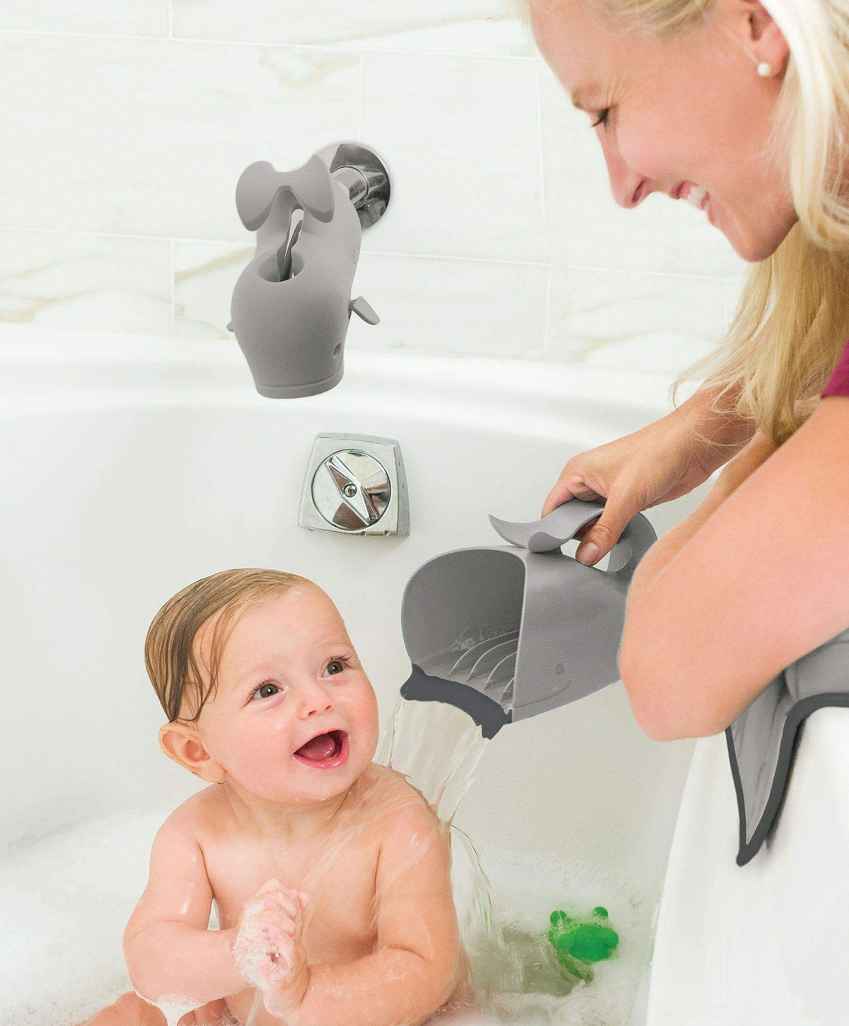 Moby Waterfall Rinser - Grey | Bathing & Changing – Mamas & Papas UK