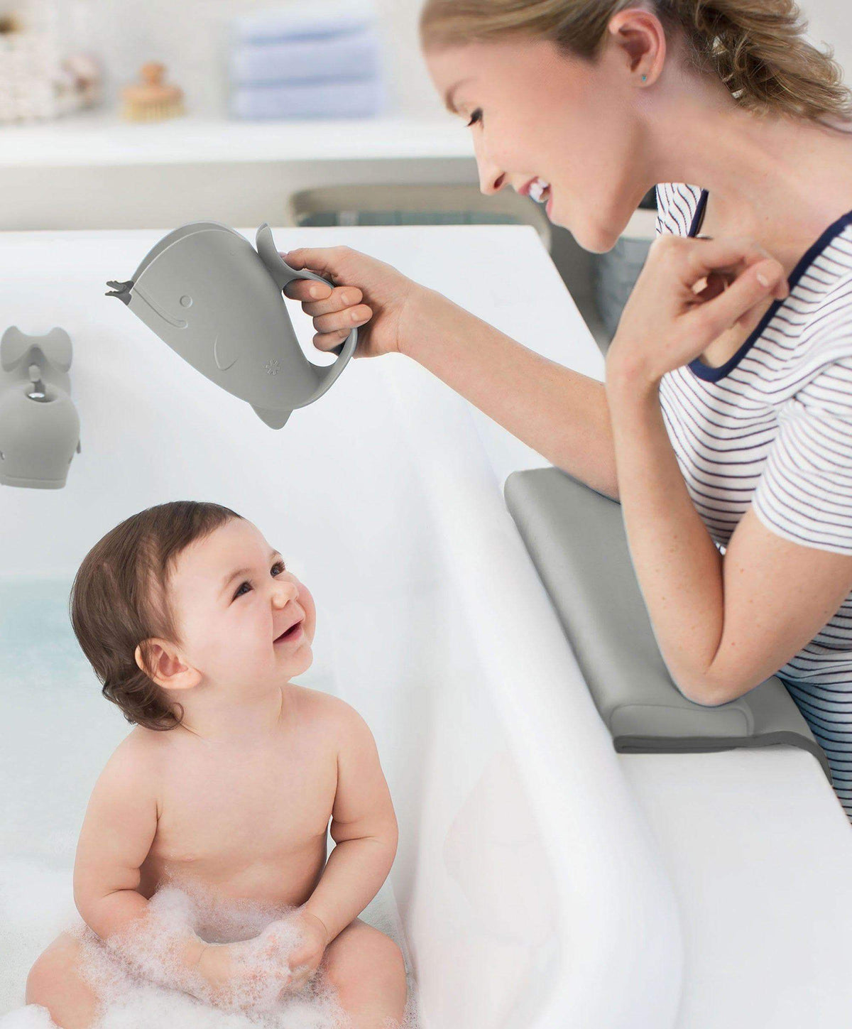 Moby Waterfall Rinser - Grey | Bathing & Changing – Mamas & Papas UK
