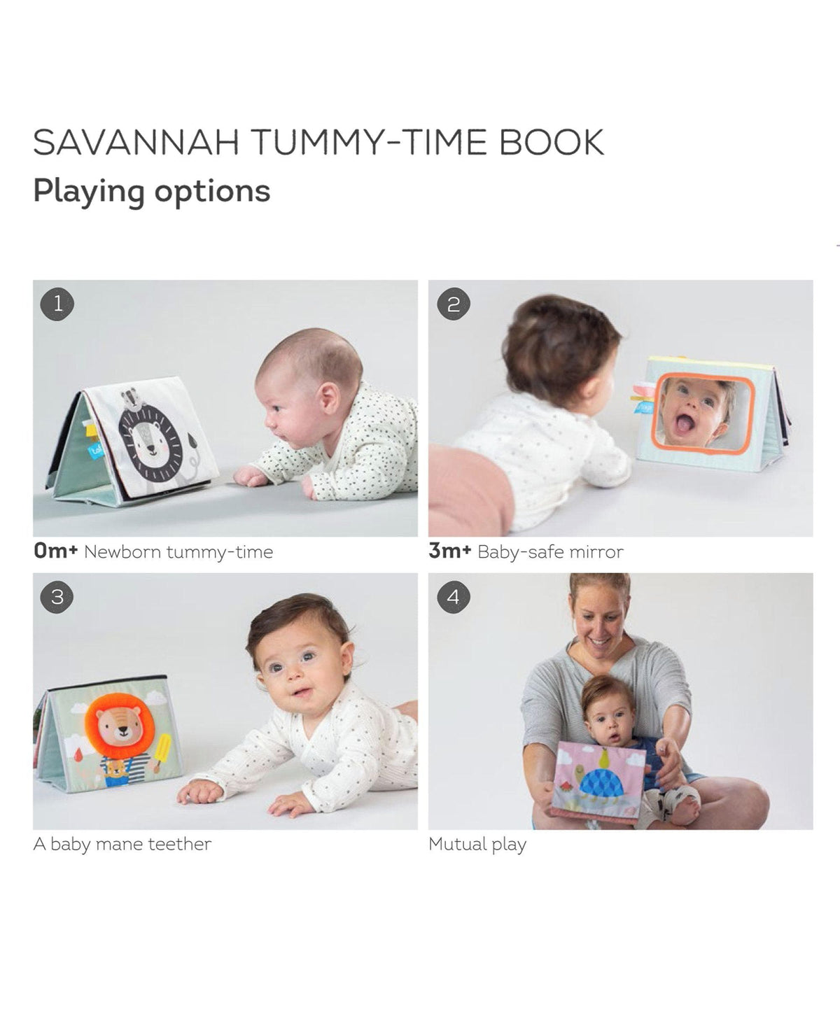 Taf Toys Savannah Adventures Tummy Time Book – Mamas & Papas UK