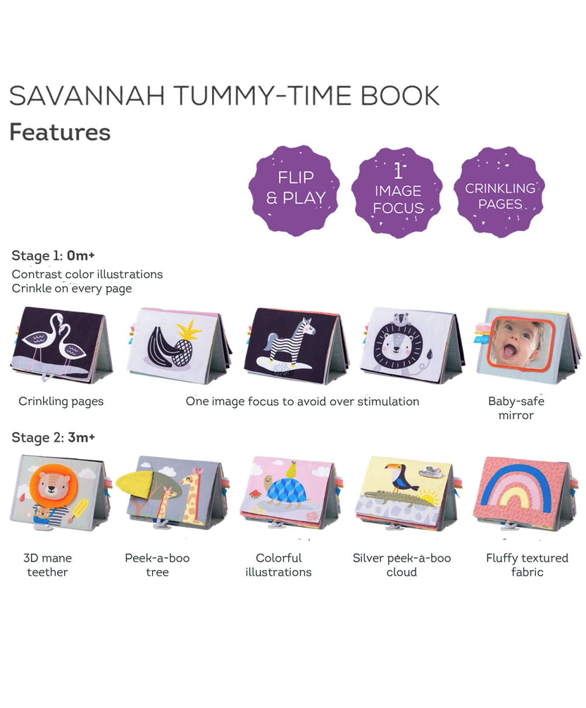 Taf Toys Savannah Adventures Tummy Time Book – Mamas & Papas UK